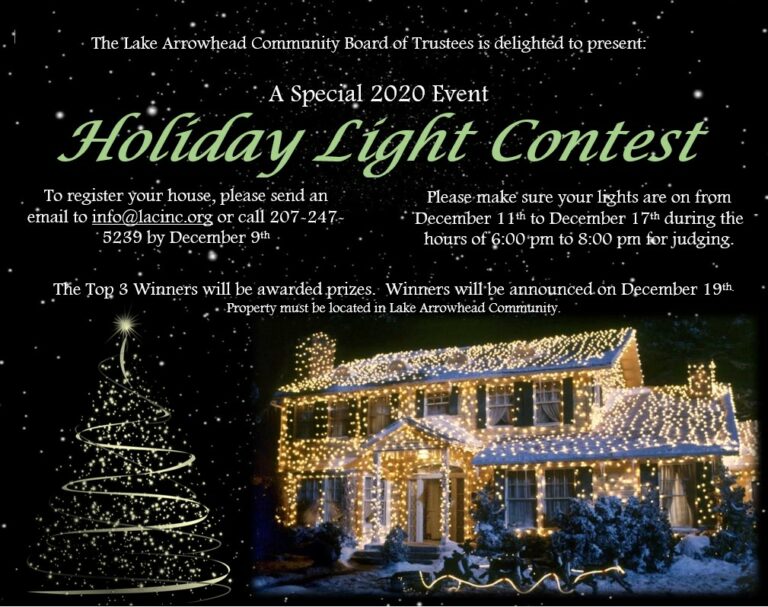 LAC Holiday Light Contest | Lake Arrowhead Community